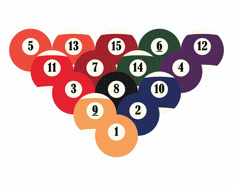 Billiard Balls Svg Billiard Balls Clipart Billiard Balls - Etsy