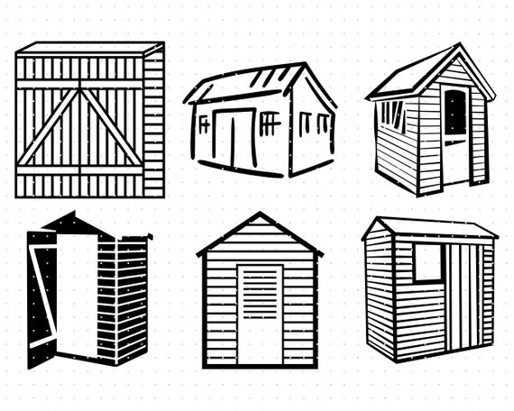 Shed Svg Shed Clipart Shed Png Shed Dxf Logo Housed Shed - Etsy