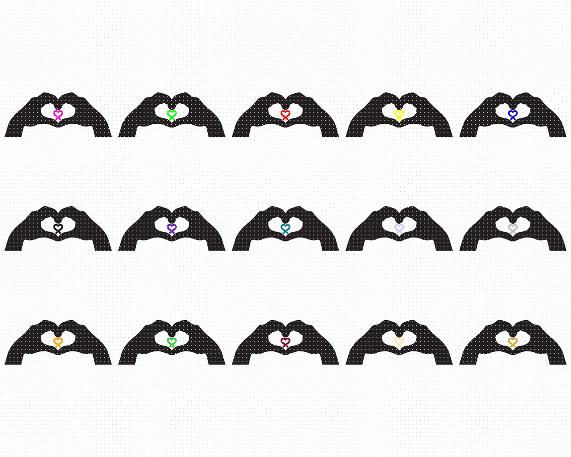 Awareness Ribbons Svg Hand Heart Clipart Pancreatic Cancer - Etsy