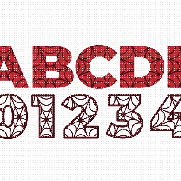 Spiderman Web Letters Svg - Etsy