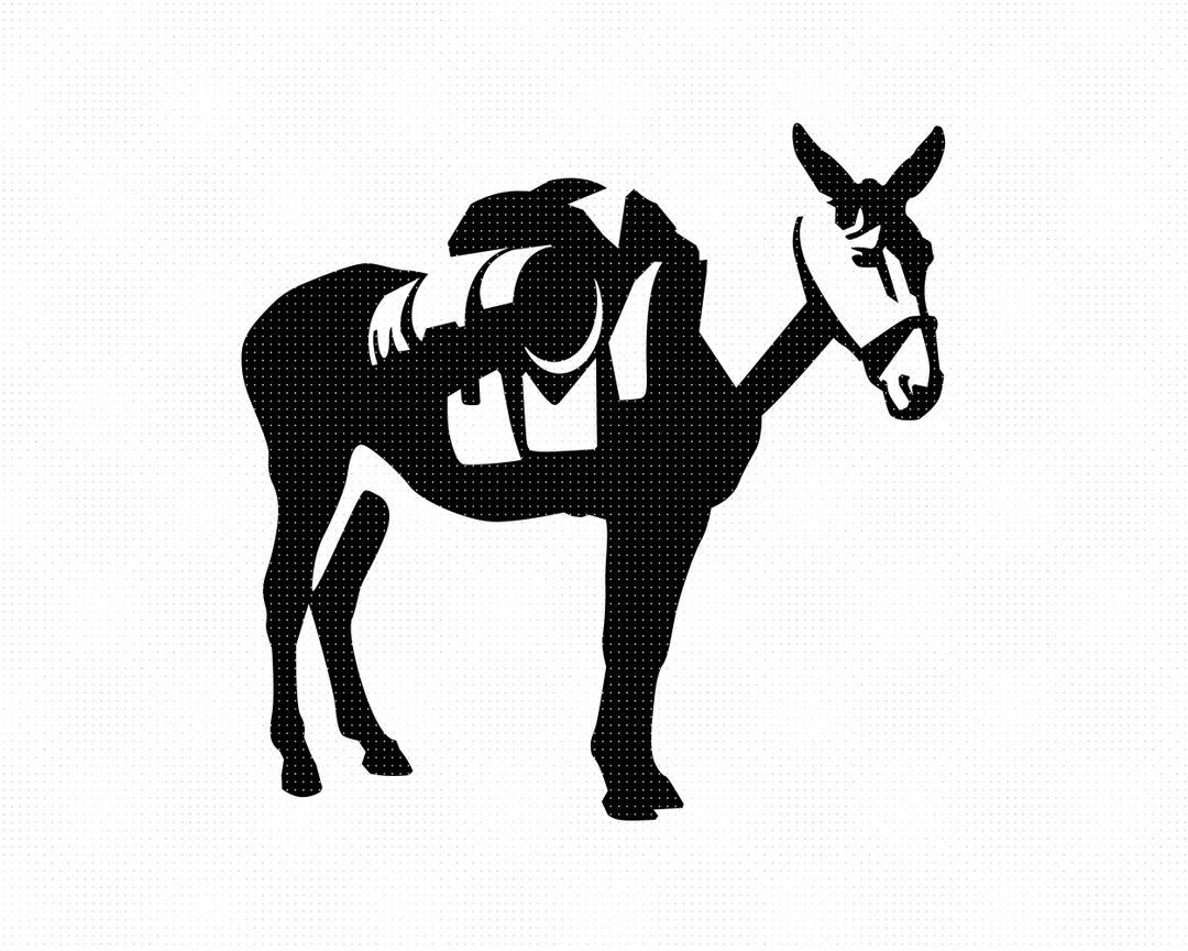 Mule SVG Clipart: Vector Cut Files for Cricut, Silhouette (digital ...