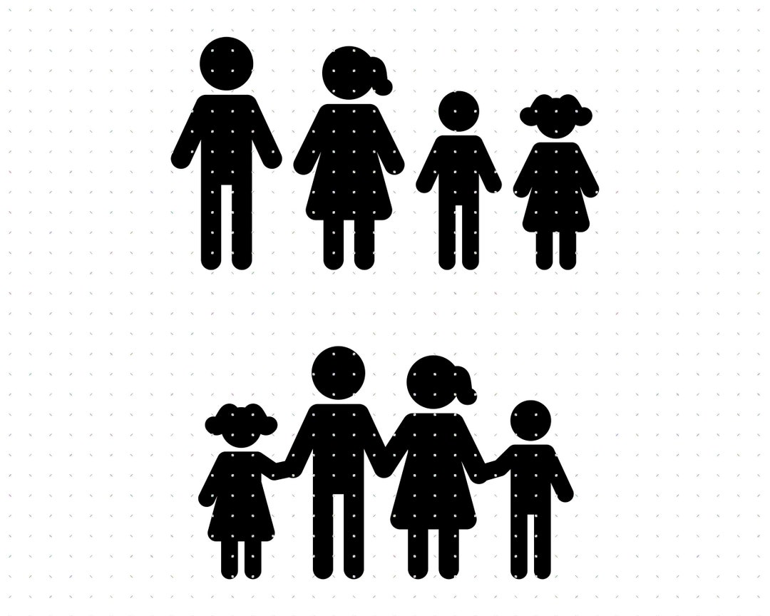 Family Stick Figure Svg, People Stick Figure Clipart, Stick Figure ...