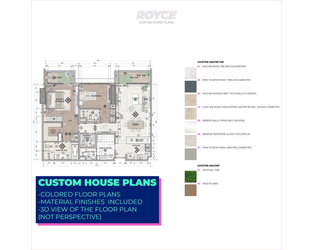 Custom House Floor Plan Design: 3D Rendering (digital File) - Etsy