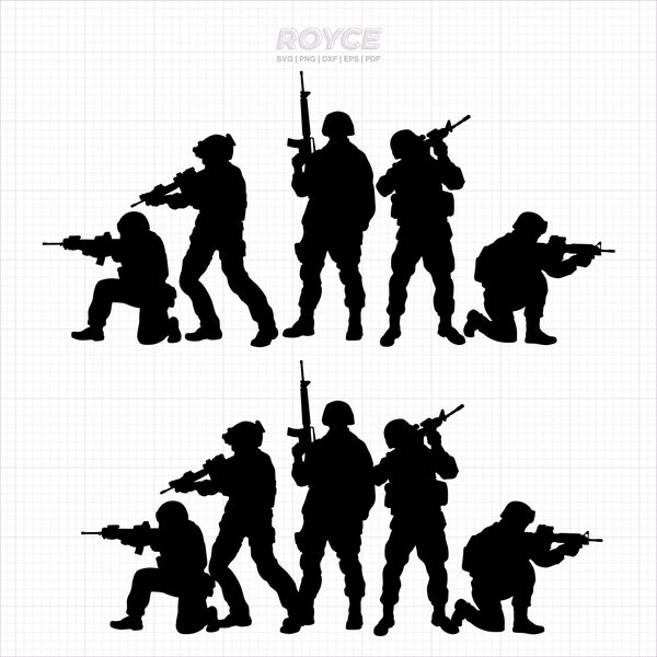 Military Squad Dxf - Etsy