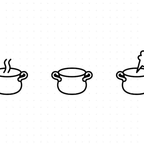 Boiling Pot Svg - Etsy