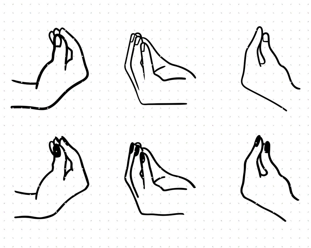 Italian Hand Gesture SVG: Italy Hand Sign Clipart (digital Files) - Etsy