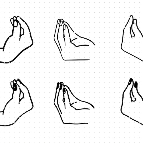 Italian Hand Gesture Svg Italy Hand Sign Clipart Italian - Etsy Ireland