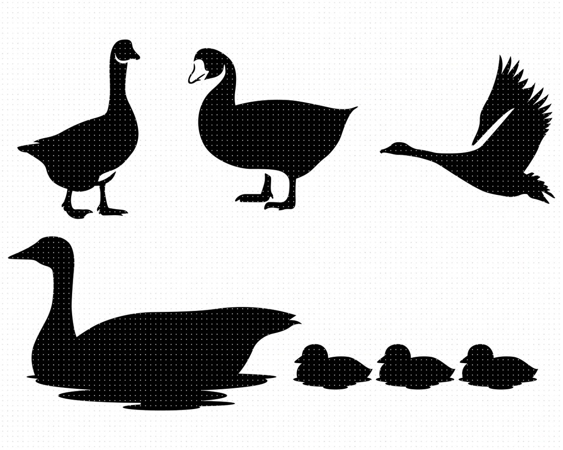 Goose Svg Goose Clipart Goose Png Goose Dxf Logo Goose | Etsy