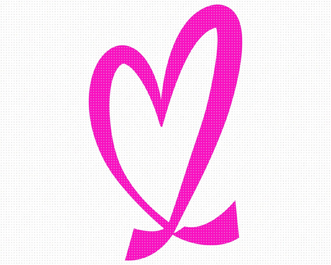 Awareness Ribbons Svg Pink Ribbon Heart Clipart Cancer - Etsy