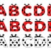 Ladybug Alphabet and Numbers SVG, Love Bug Letters Clipart (digital ...