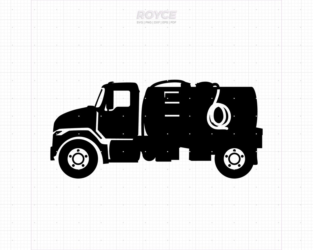 Septic Tank Pumper Truck Svg, Septic Truck Clipart, Pumper Truck Png ...