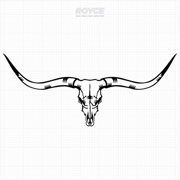 Longhorn Skull - Etsy