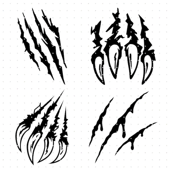 Lion Claw Svg - Etsy