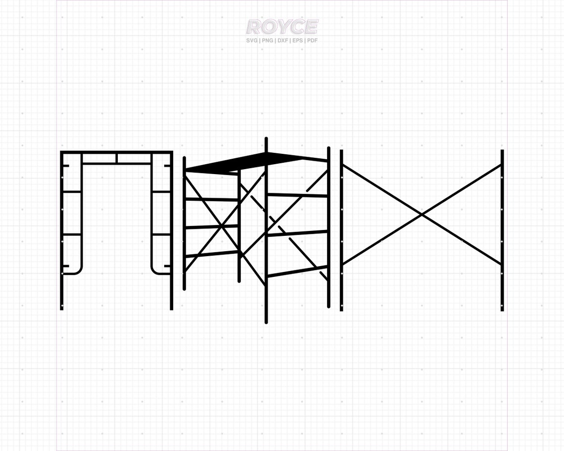 Scaffolding SVG Cut Files: Clipart Vector Graphics (digital Download ...