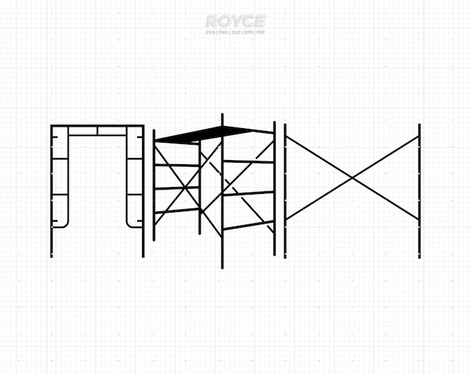 Scaffolding #4 Svg, Scaffold Svg, Staging Svg, Scaffolding Dxf ...