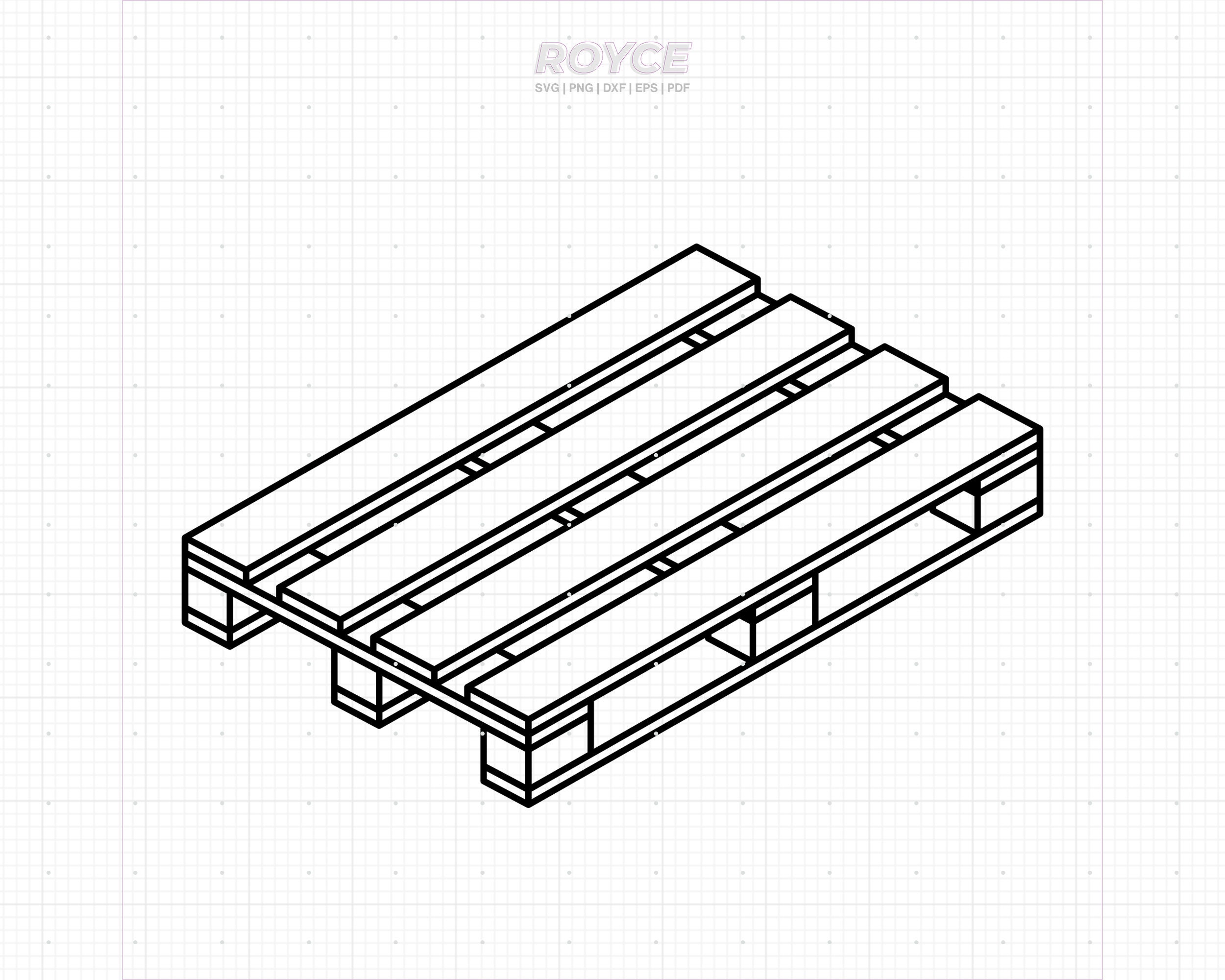 Pallet Svg, Pallet Clipart, Pallet Png, Pallet Dxf, Pallet Vector ...