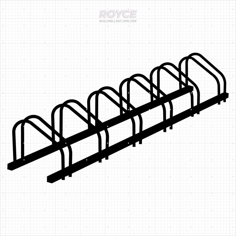 Bike Rack Svg - Etsy