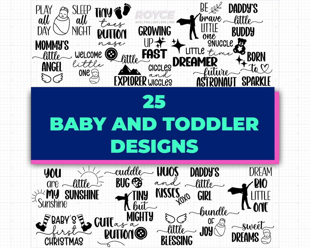 New Baby Svg Quotes, Toddler Svg Bundle, Newborn Svg Sayings, Clipart ...
