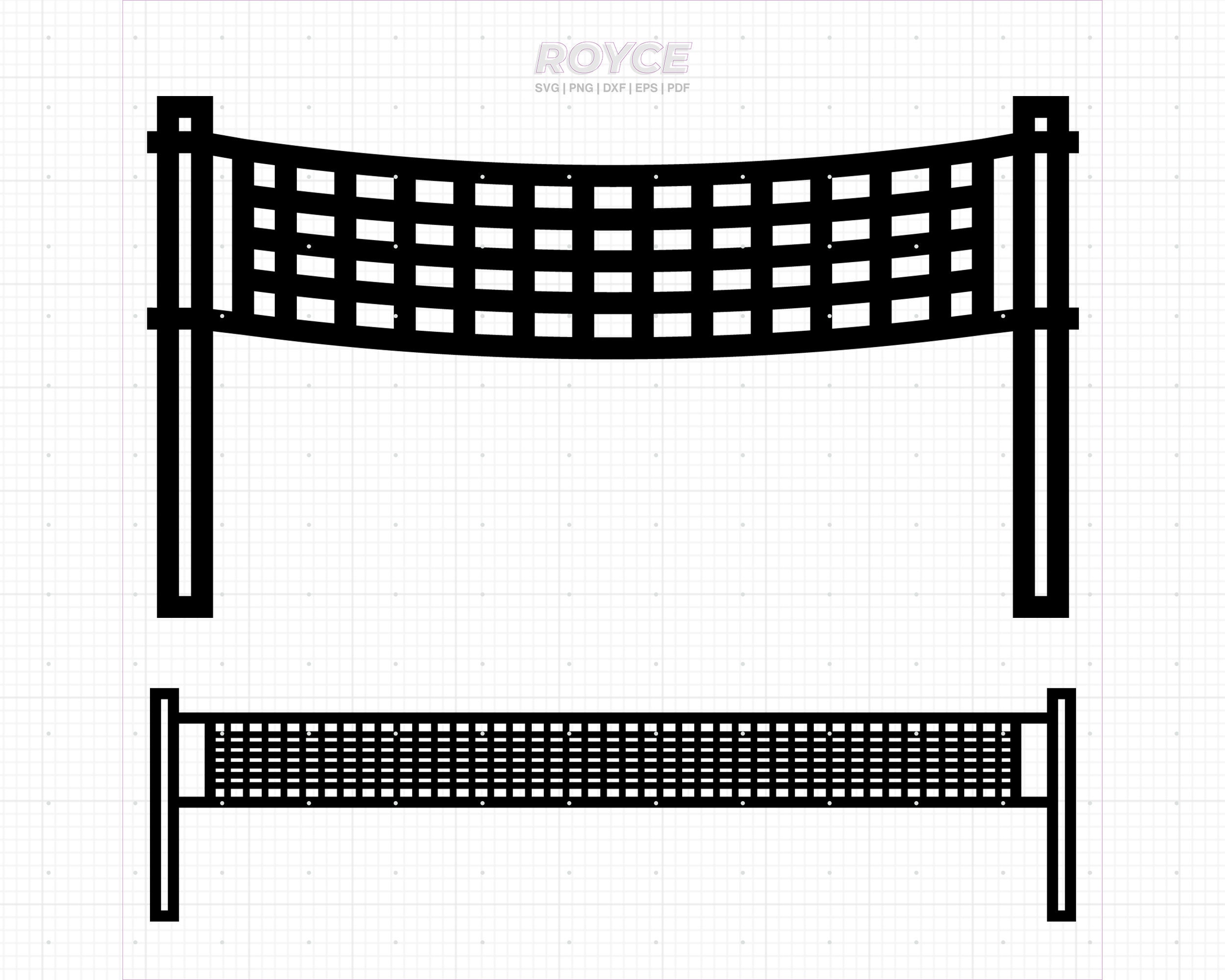 Volleybalnet Zwart Wit Clipart Beachvolleybal Grafische Illustratie,