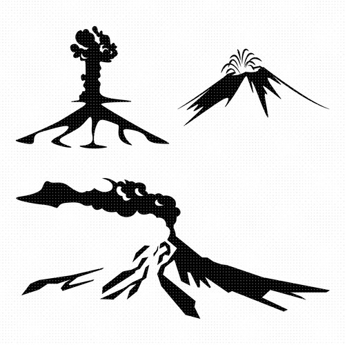 Volcano SVG Volcano Clipart Volcano Files for Cricut | Etsy