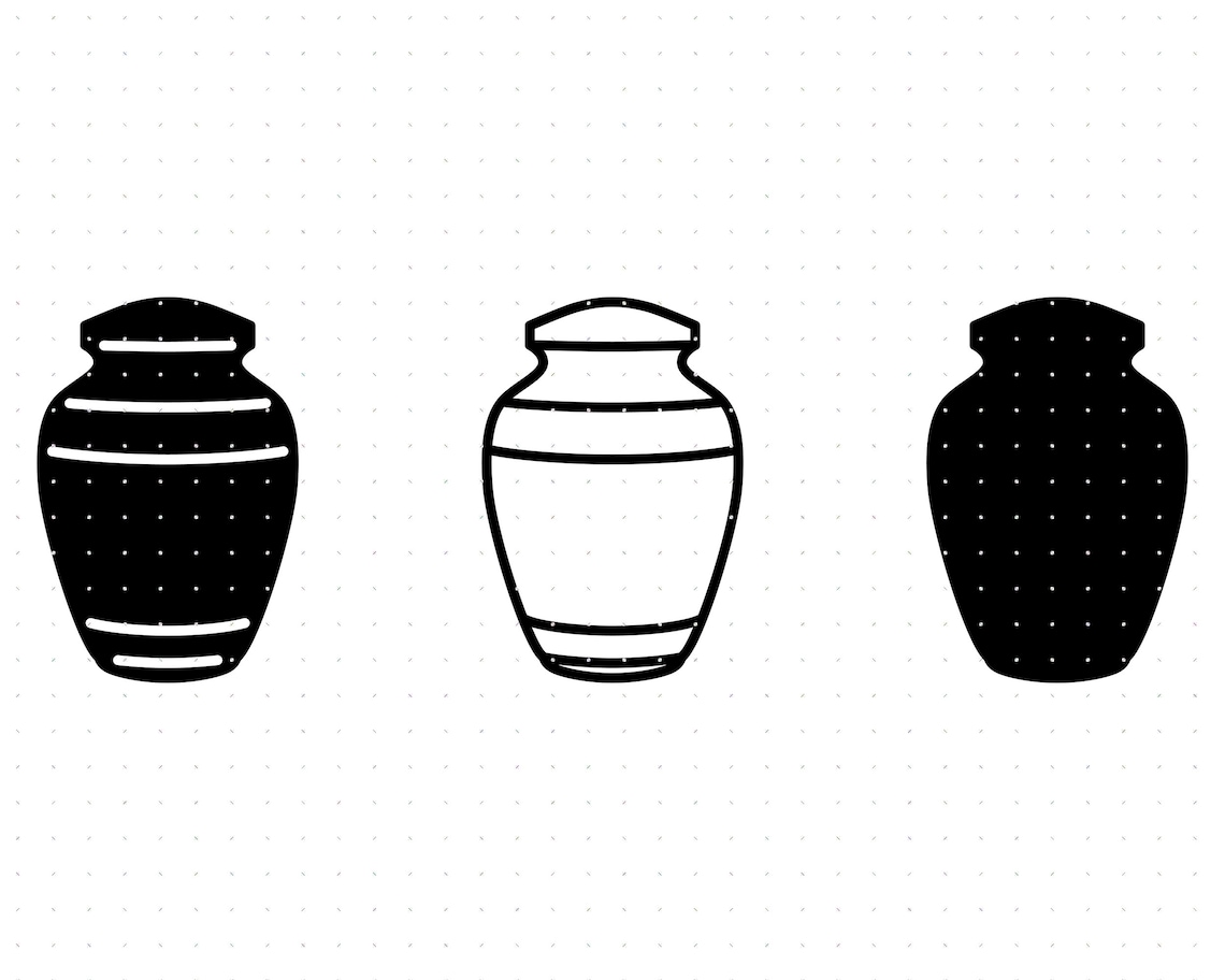 Urn Svg Cremation Urn Clipart Funeral Urn Png Urn Dxf Logo - Etsy