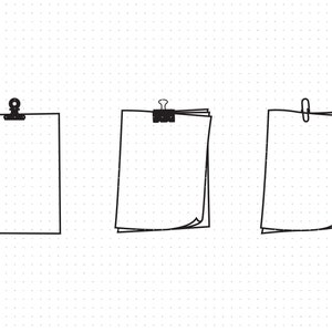 Paperclip Border Svg, Paper Clip Border Clipart, Paper Border Png, Dxf ...