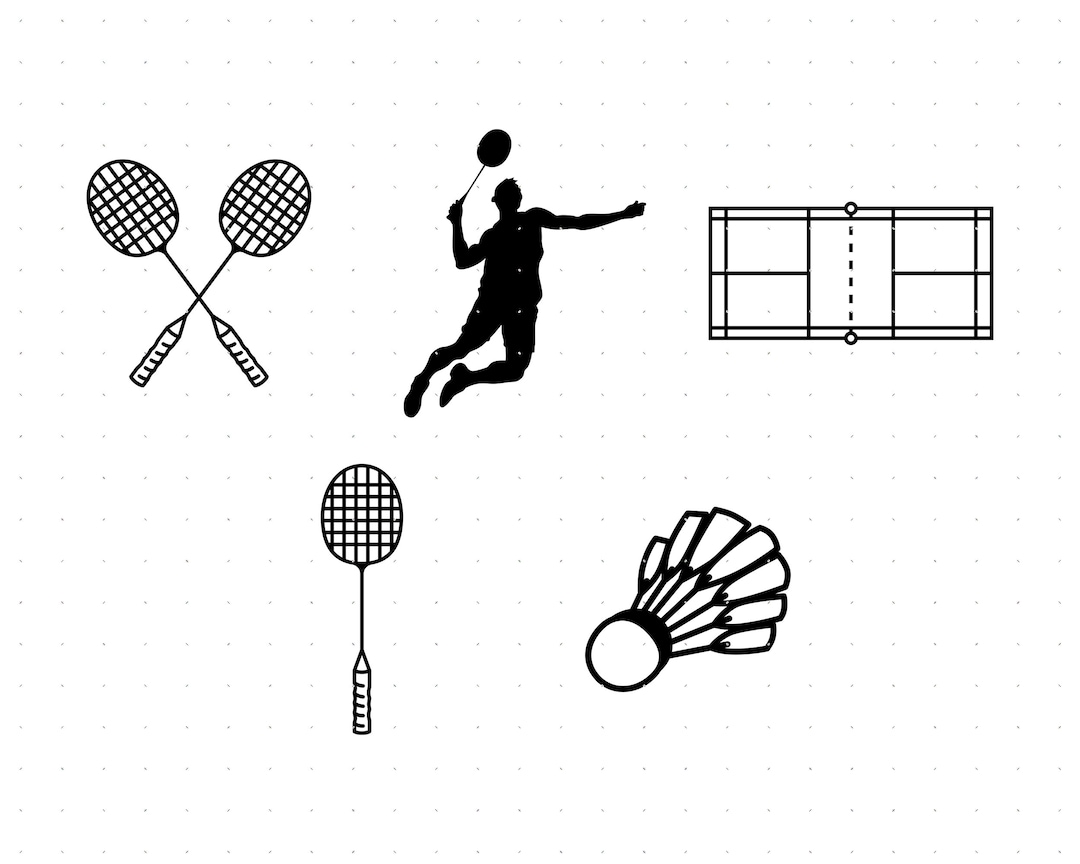 Badminton Svg, Badminton Racket Clipart, Badminton Png, Badminton Dxf ...