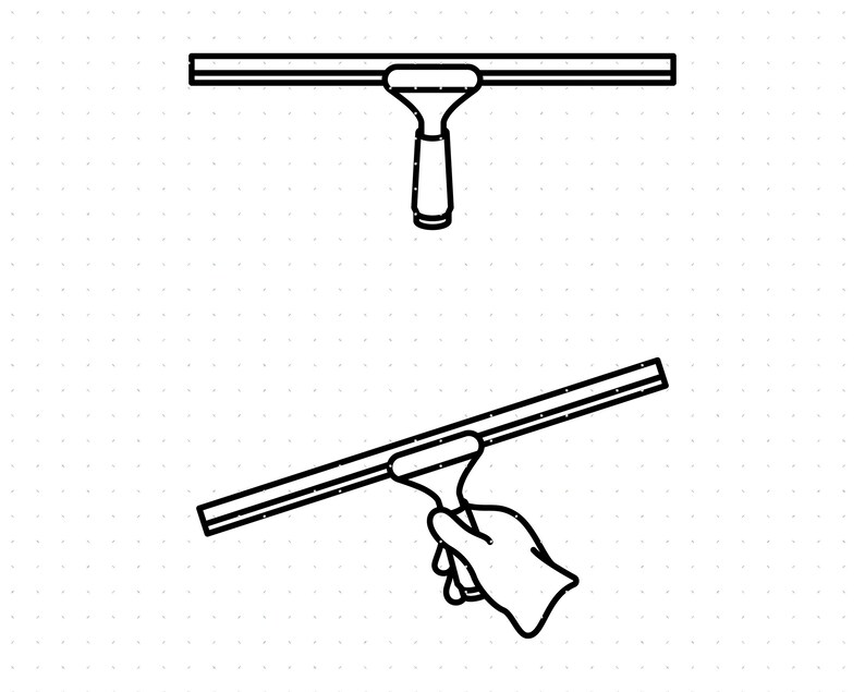 Squeegee Svg Window Cleaner Clipart Window Squeegee Png - Etsy