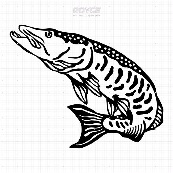 Musky Svg - Etsy