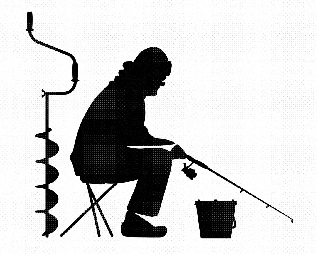 Ice Fishing Svg, Drill Bit Clipart, Fishing Rod Png, Eps, Dxf - Etsy