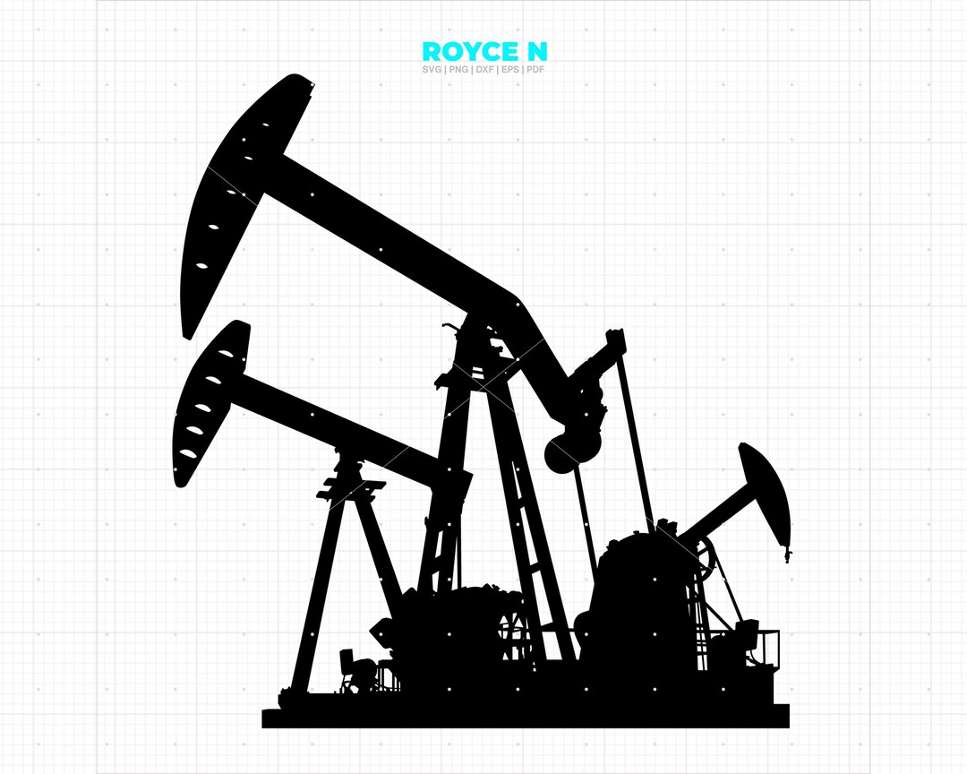 Oil Field SVG: Rig & Pump Clipart, Oil Derrick Vector Cut File - Etsy