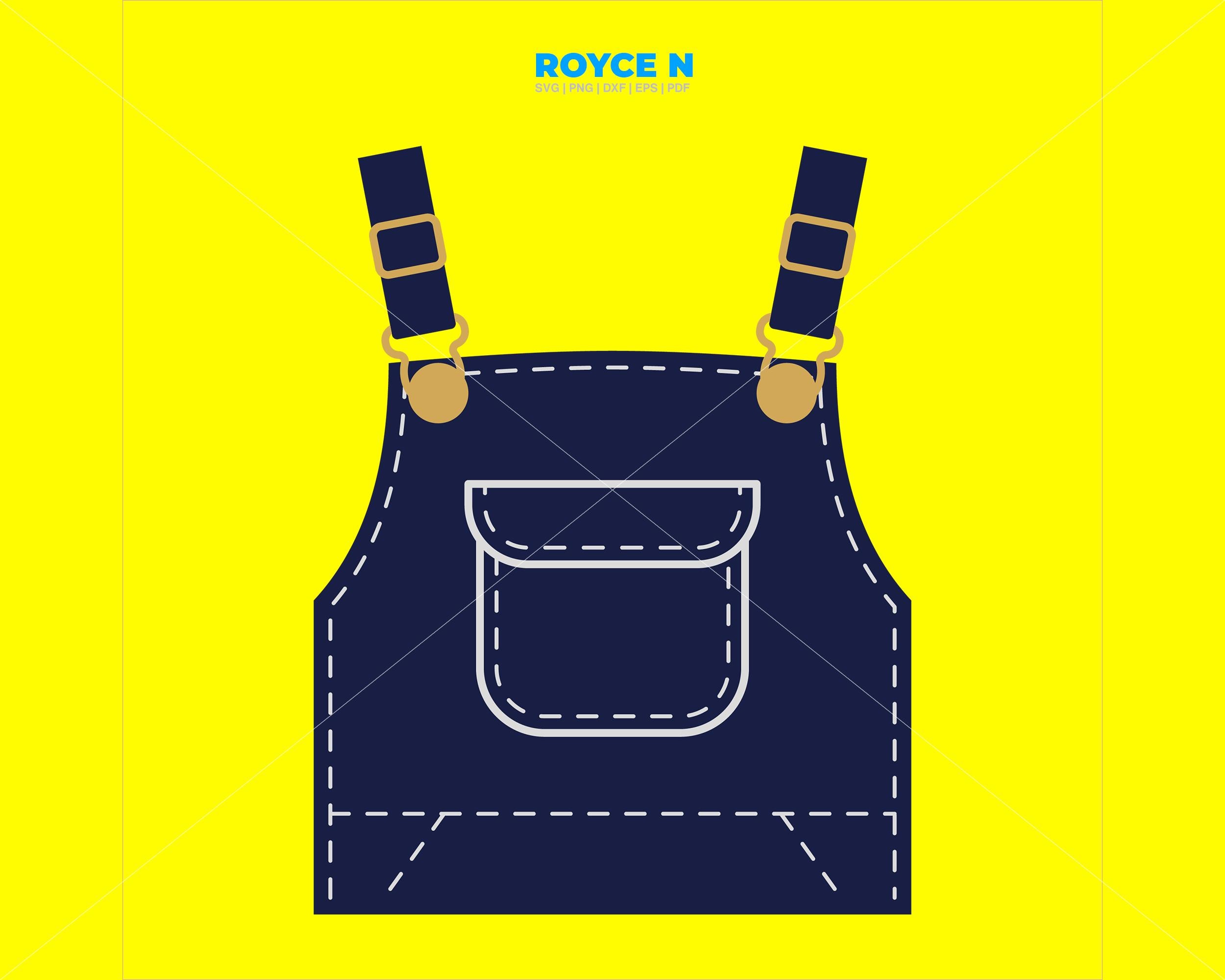 Overalls Costume SVG: Jumpsuit Clipart, Cricut Cut File - Etsy