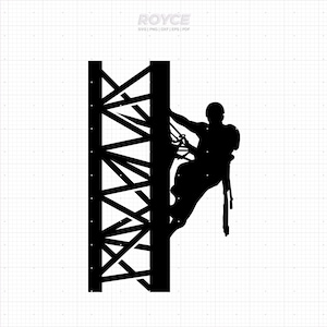 Tower Climber Svg, Tower Climber Clipart, Tower Climber Png, Tower ...