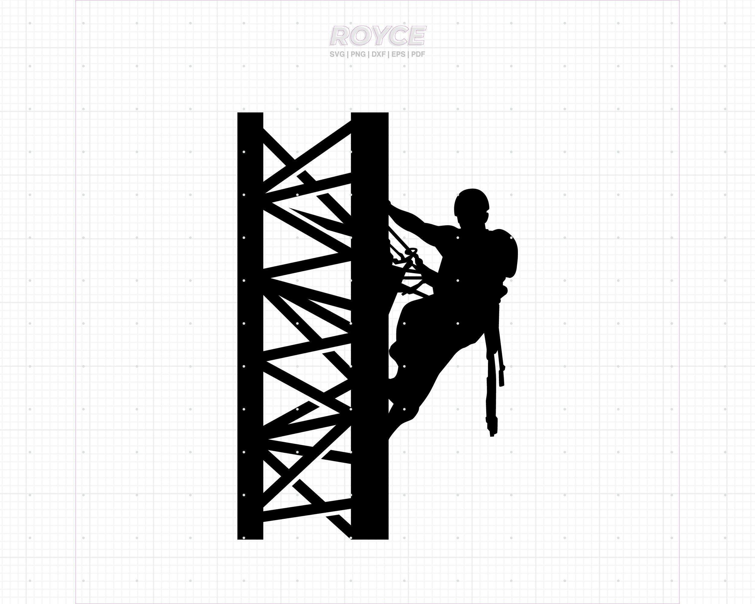 Tower Climber SVG: Lineman Vector Cut Files (digital Download) - Etsy