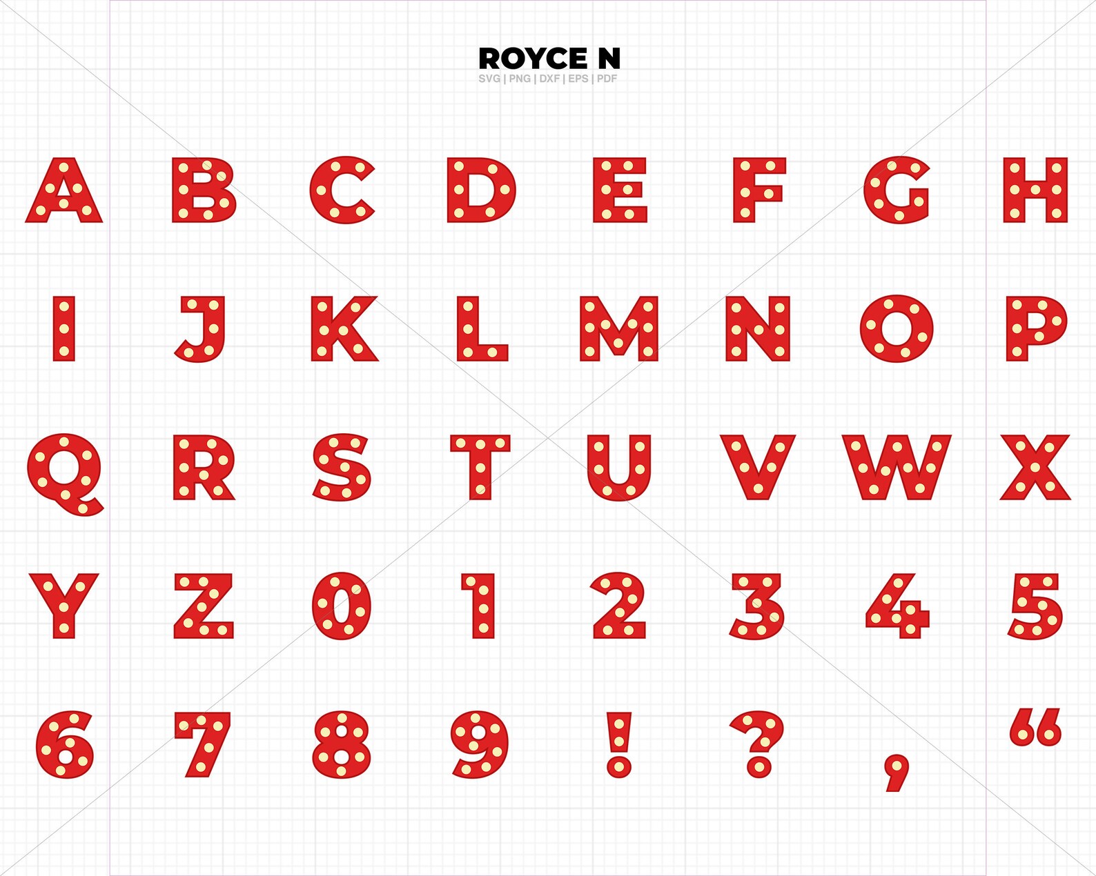 Marquee Sign Alphabet SVG: Theater Letters & Numbers (cut Files) - Etsy