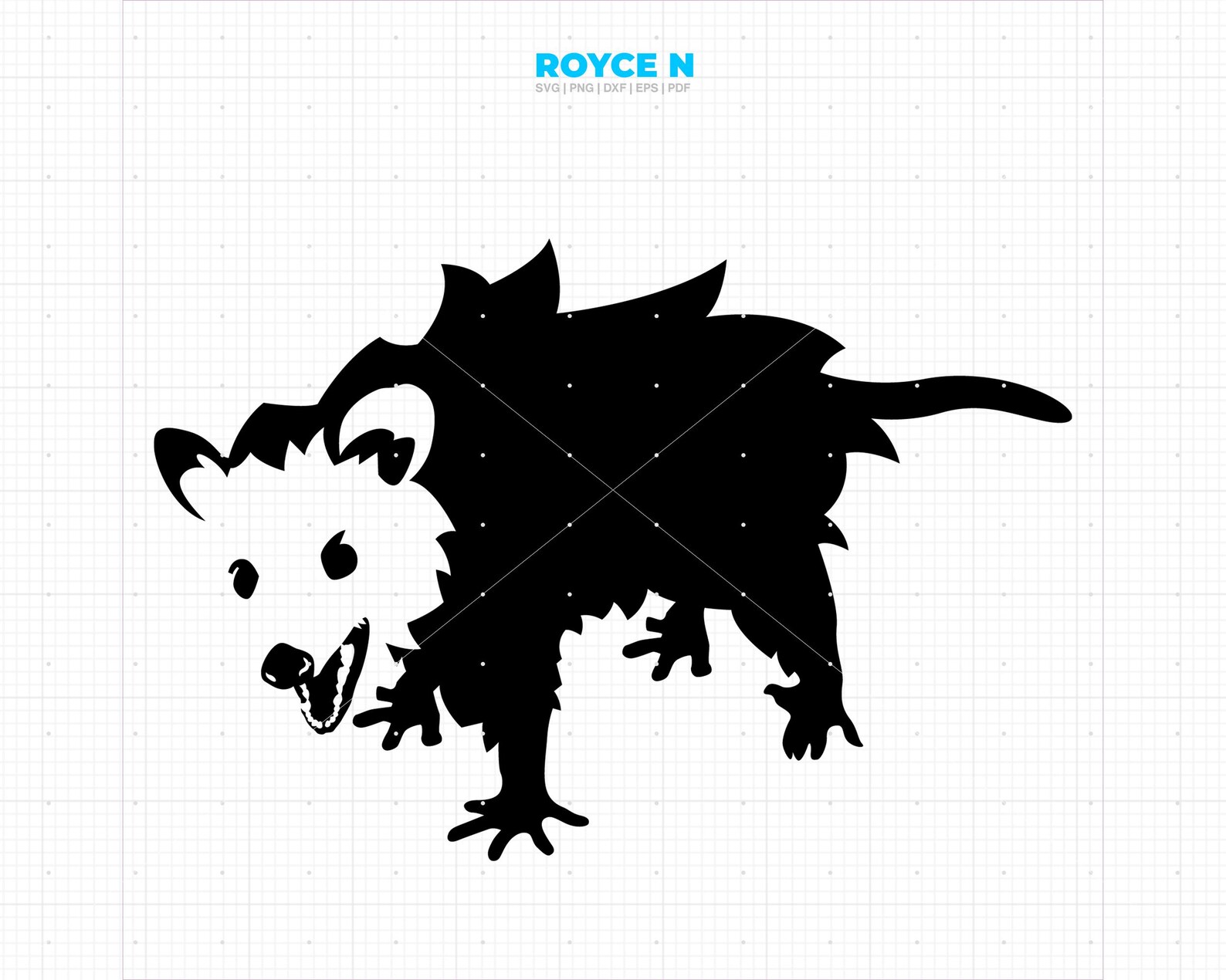 Possum Svg, Angry Possum Clipart, Possum Png, Possum Dxf, Possum ...