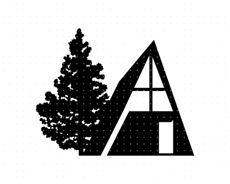 A Frame Cabin Svg, a Frame Cabin Clipart, a Frame Cabin Png, a Frame ...