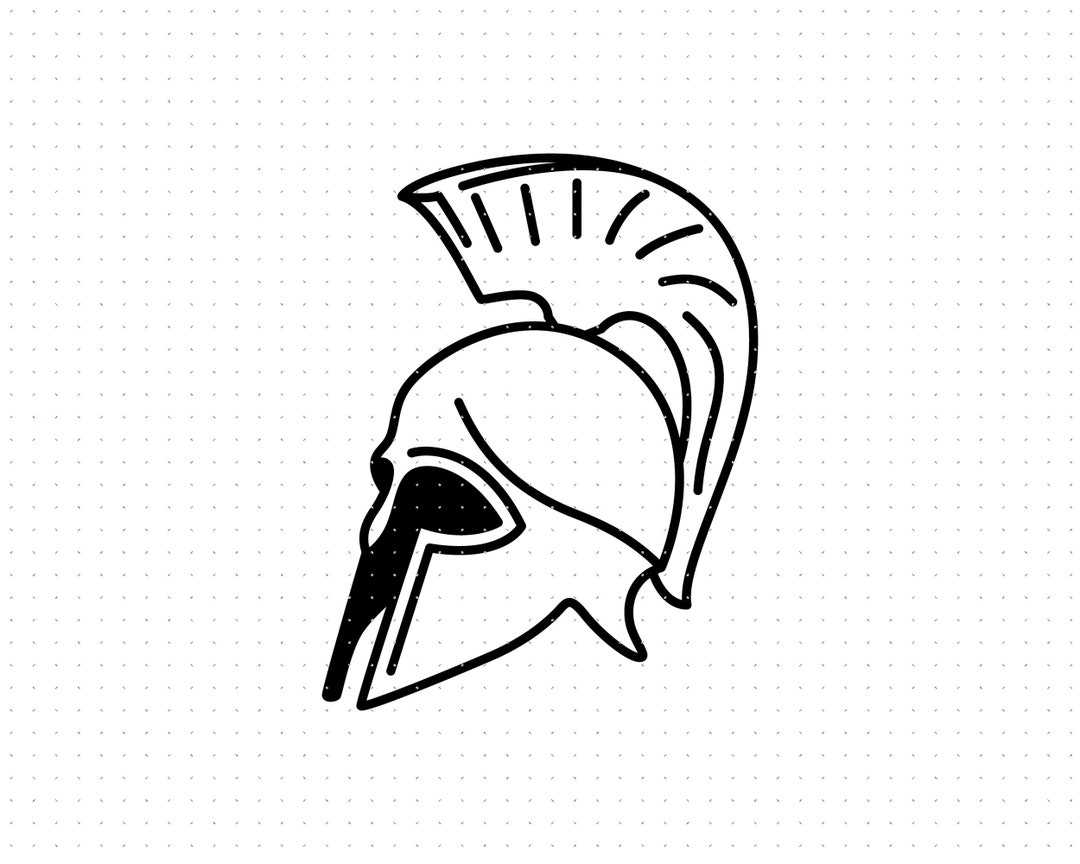 Ancient Greek Helmets Drawing