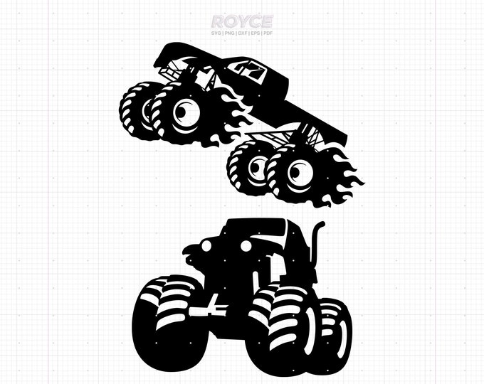 Monster Truck Outline #5 SVG, Monster Truck SVG, Monster Truck Clipart ...