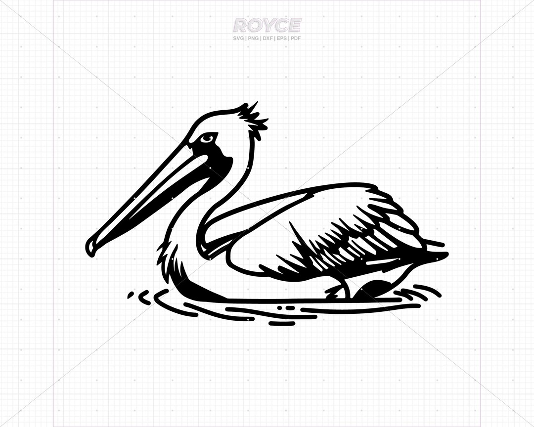Pelican Svg, Pelican Clipart, Pelican Png, Pelican Dxf, Pelican ...