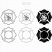 Firefighter Badge SVG: Fire Department Clipart (digital Files) - Etsy