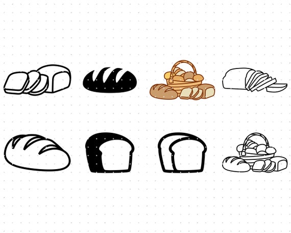 Bread Basket Svg Loaf of Bread Clipart Bread Png Bread Dxf - Etsy