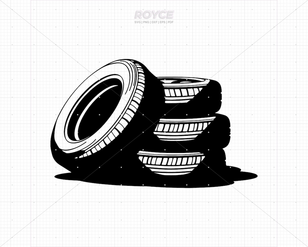 Car Tire Svg, Tires Clipart, Stack of Car Tires Png, Tire Dxf, Racing ...