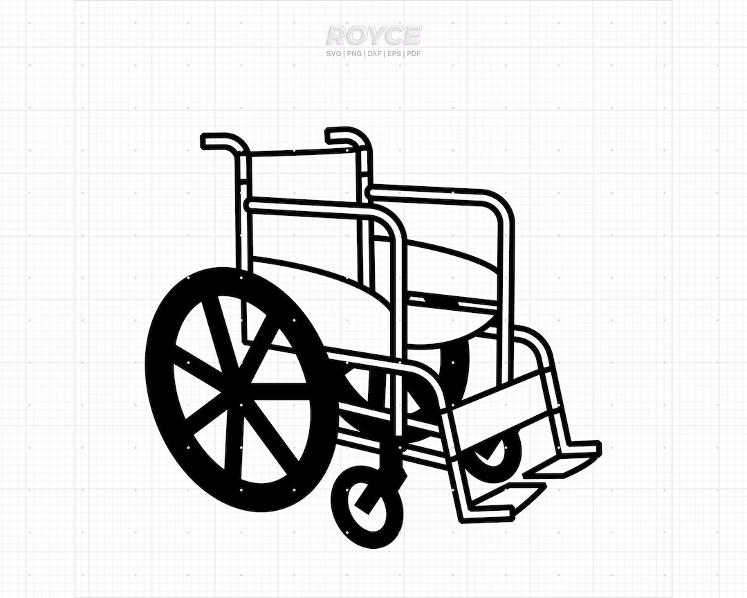 Wheelchair Svg, Wheelchair Clipart, Wheelchair Png, Wheelchair Dxf ...