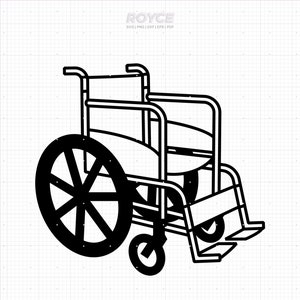 Wheelchair Svg, Wheelchair Clipart, Wheelchair Png, Wheelchair Dxf ...