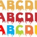 Dripping Letters Svg, Honey Drip Alphabet Svg, Blood Dripping Letters ...