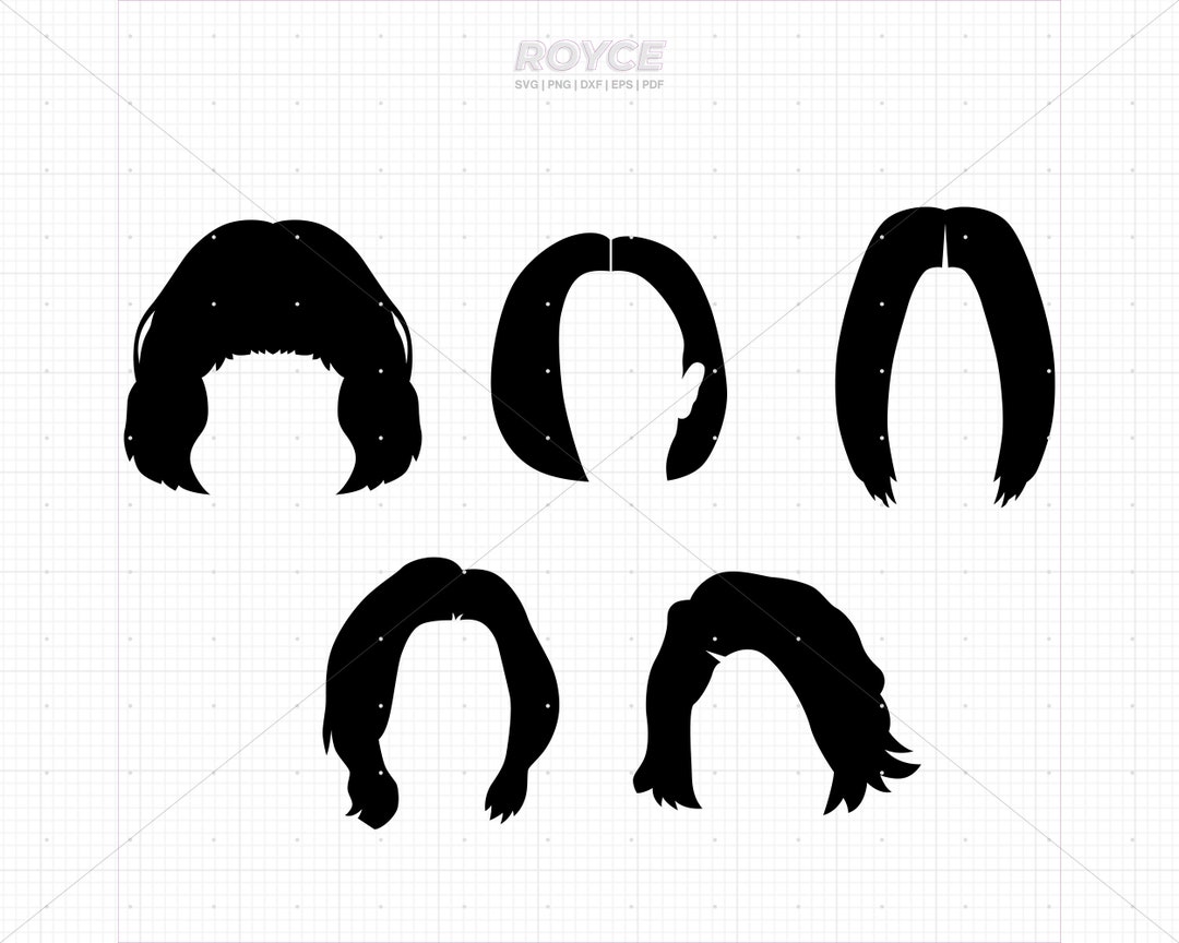 Bob Cut Hairstyle Svg, Bob Cut Haircut Clipart, Hairstylist Png, Dxf ...
