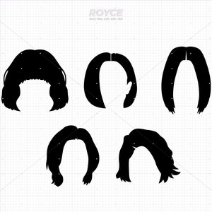 Bob Cut Hairstyle Svg, Bob Cut Haircut Clipart, Hairstylist Png, Dxf ...