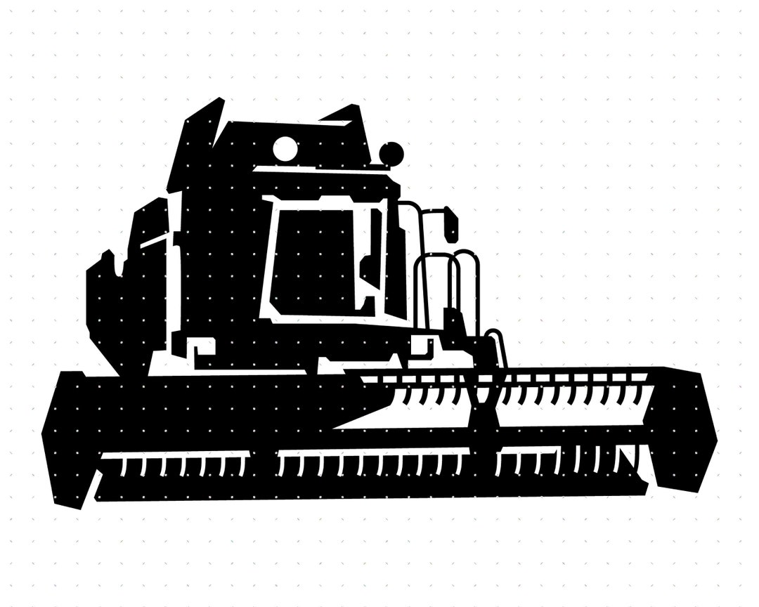 Combine Harvester Svg, Farm Harvester Clipart, Rice Harvester Png ...