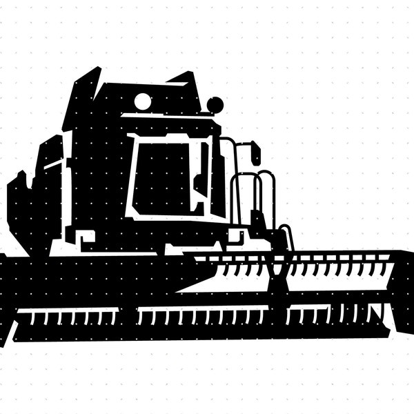 Combine Harvester Vector - Etsy
